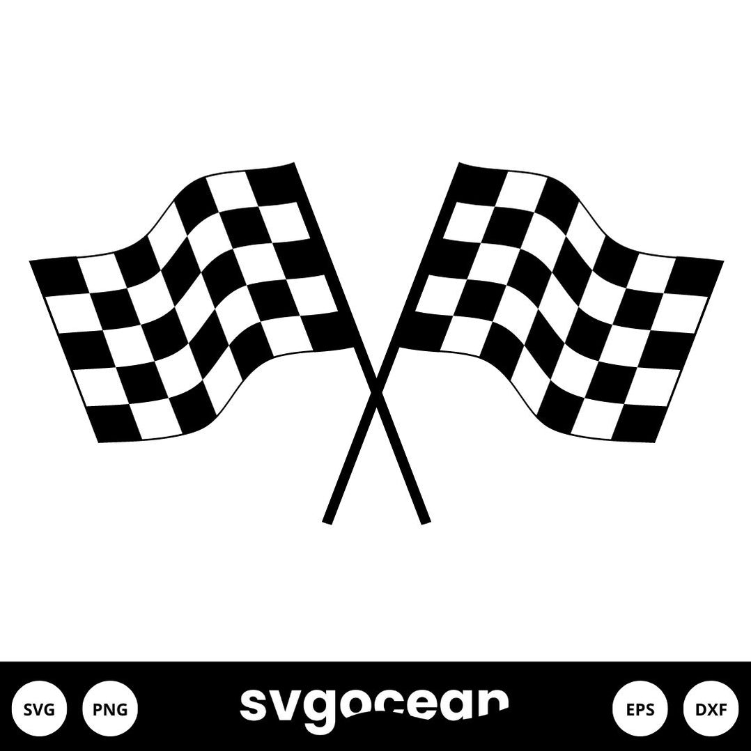 Checkered Flag SVG vector for instant download - Svg Ocean — svgocean