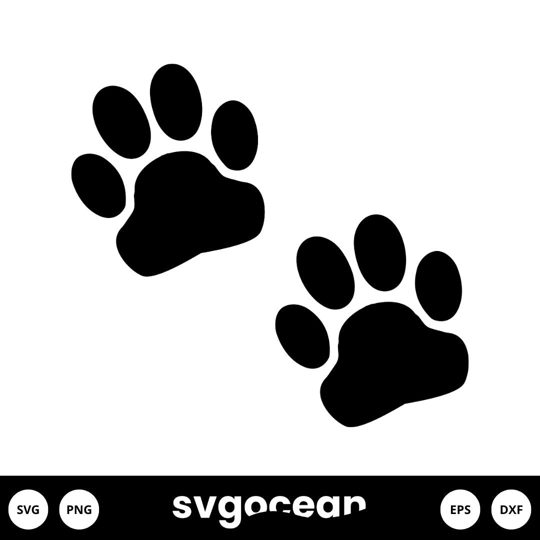 Dog Paw Svg vector for instant download - Svg Ocean — svgocean