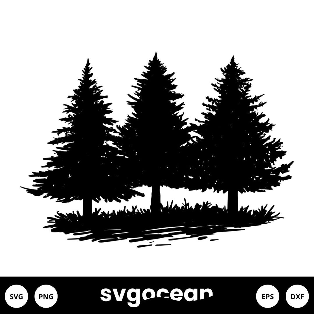Trees Svg Bundle vector for instant download - Svg Ocean — svgocean