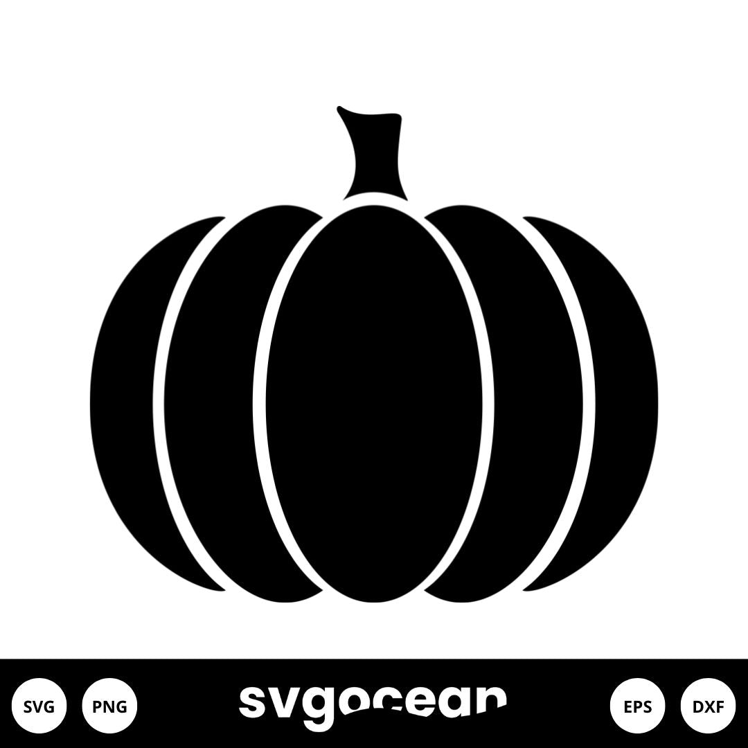 Solid Pumpkin Svg vector for instant download - Svg Ocean — svgocean