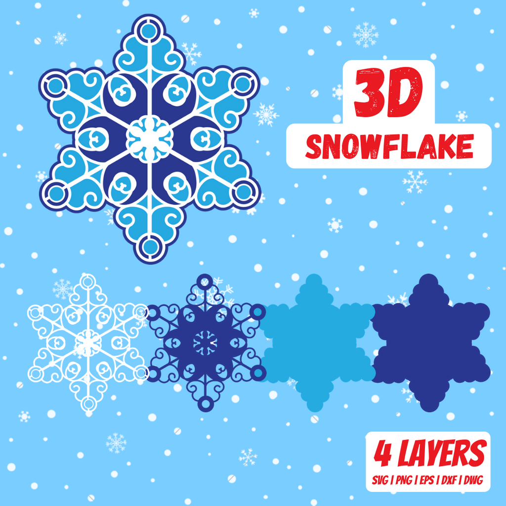 Snowflakes SVG Cut Files - Free Download — svgocean