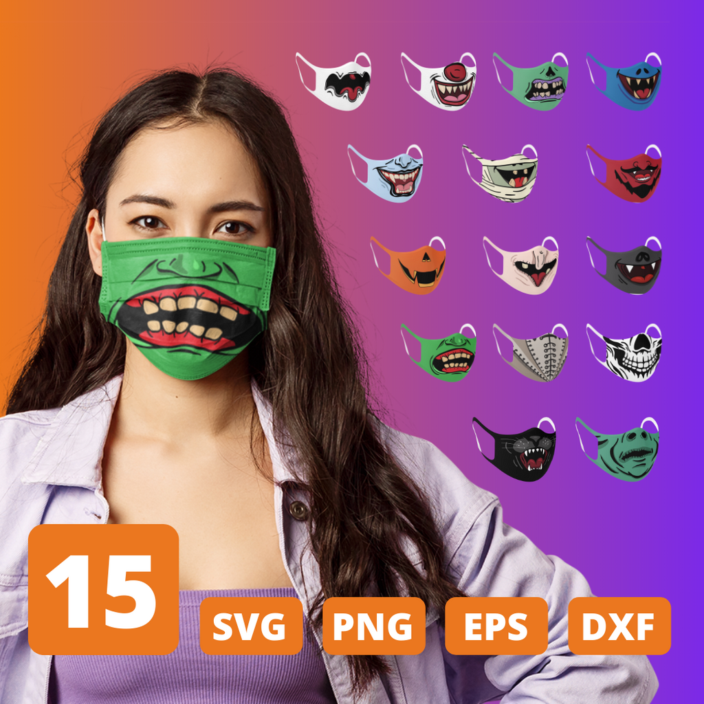 SVG Face Mask Patterns, Face Mask Design SVG | Free Mask SVG File ...