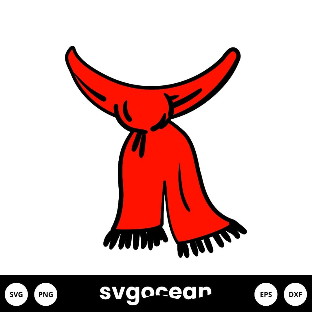 Snowman Scarf Svg vector for instant download - Svg Ocean — svgocean