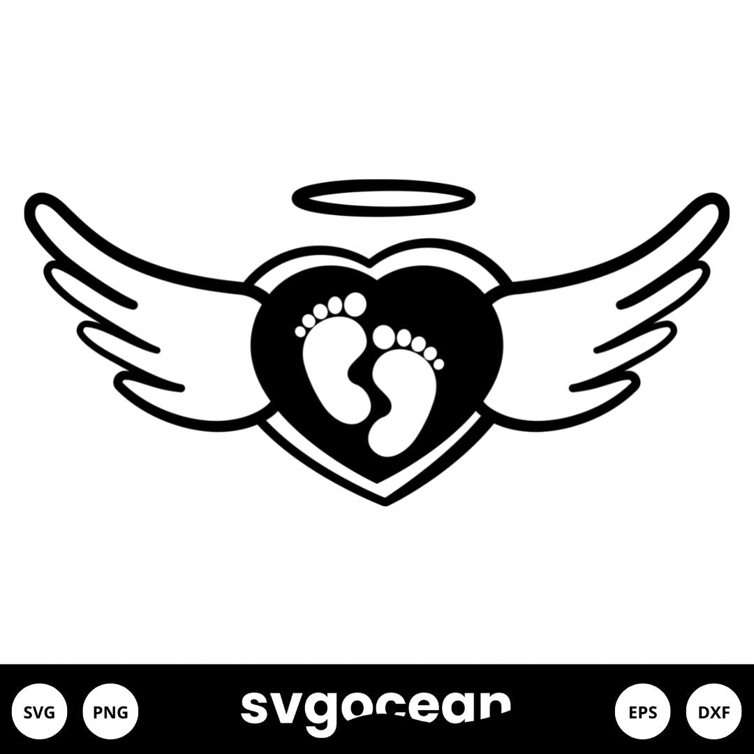 Angel Baby Svg vector for instant download - Svg Ocean — svgocean