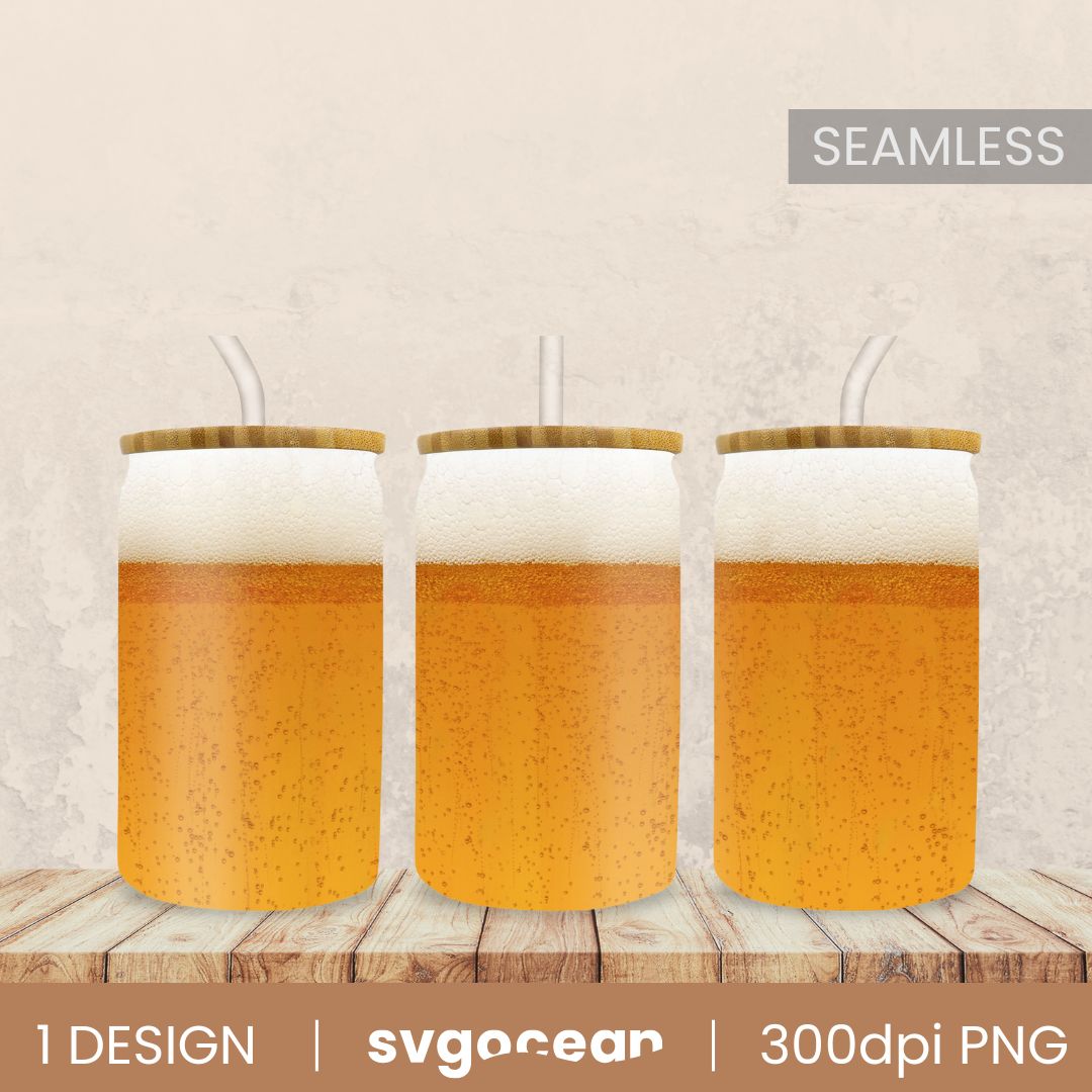 Beer Can Glass vector for instant download - Svg Ocean — svgocean