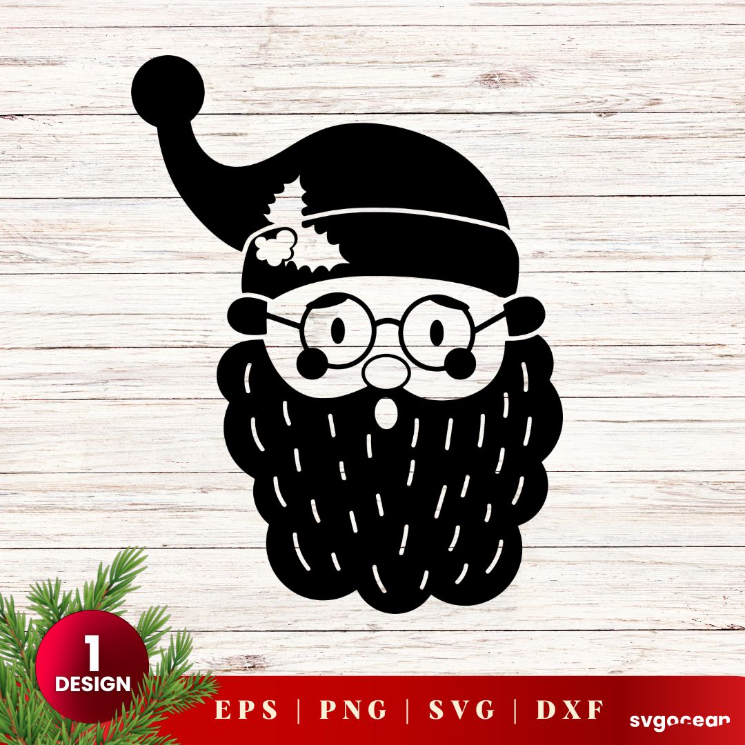 Santa Svg vector for instant download - Svg Ocean — svgocean