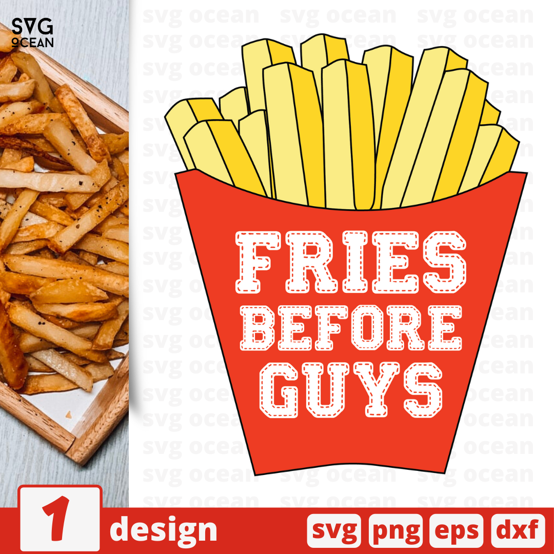 FREE French fries SVG file for cricut - Svg Ocean — svgocean