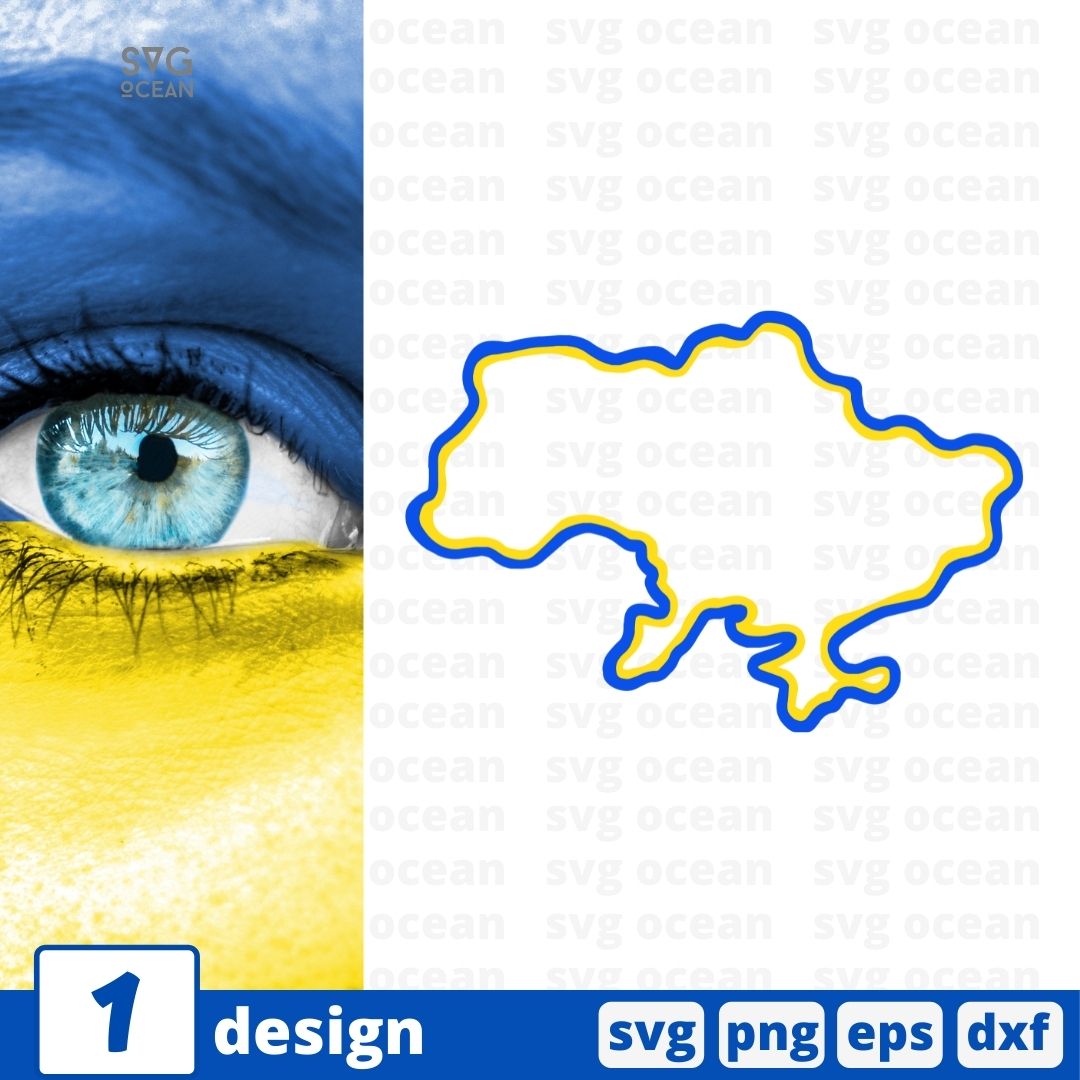 Ukraine SVG Cut File vector for instant download - Svg Ocean — svgocean