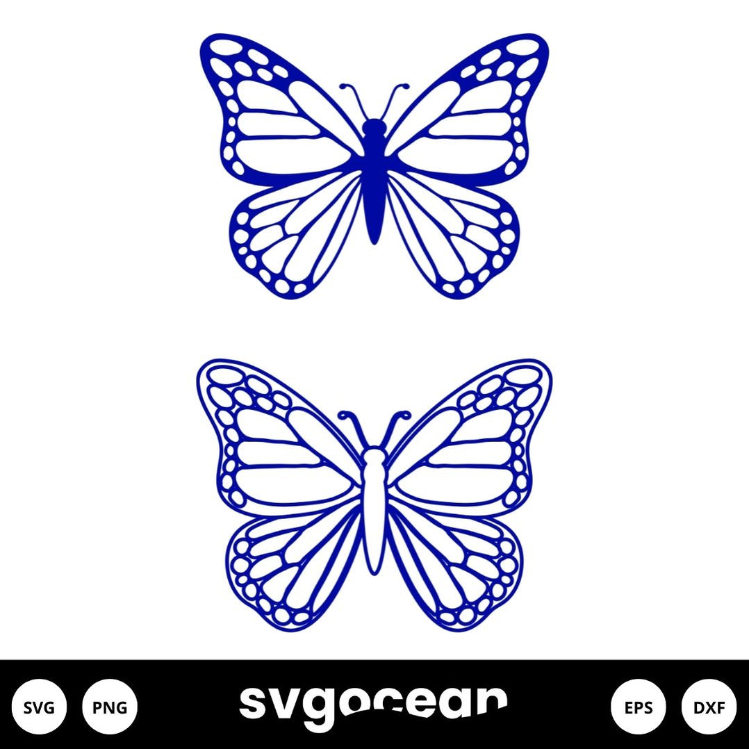 Butterflies Svg Bundle vector for instant download - Svg Ocean — svgocean