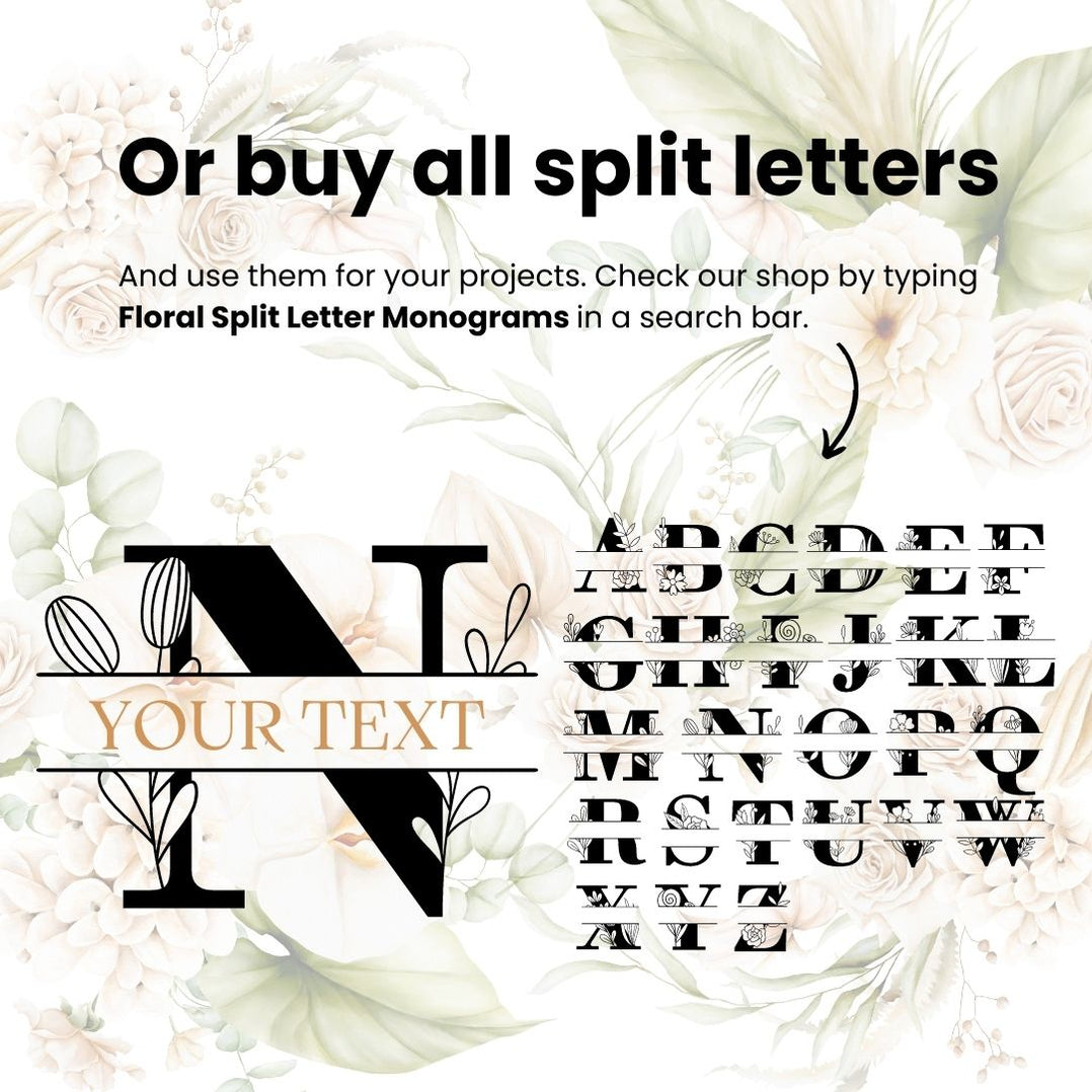 Wedding Split Monogram Letter N SVG vector for instant download - Svg ...