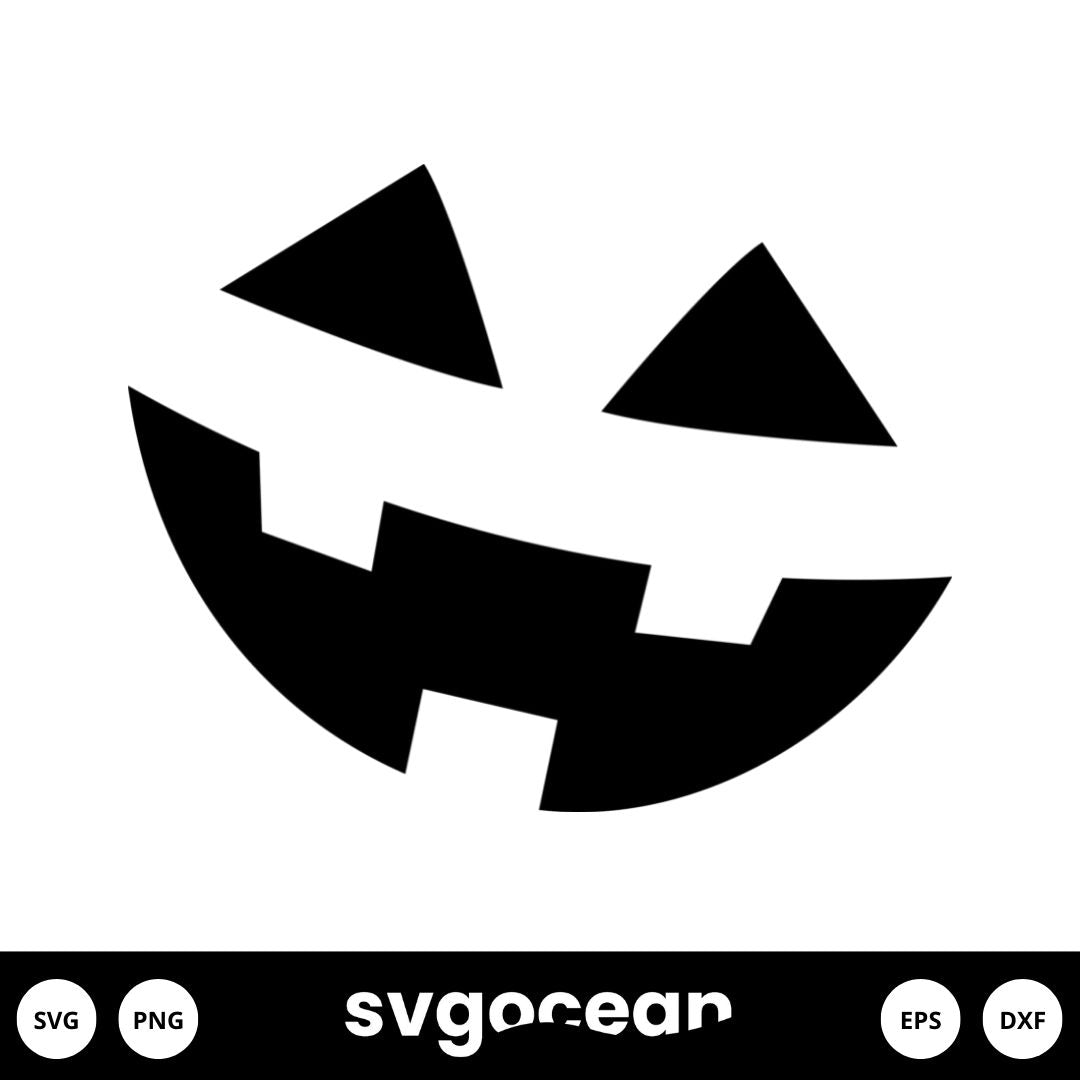 Cute Pumpkin Face Svg vector for instant download - Svg Ocean — svgocean