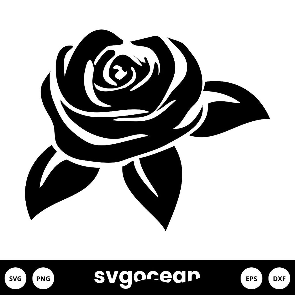 Rose SVG Cut Files - Free Download — svgocean