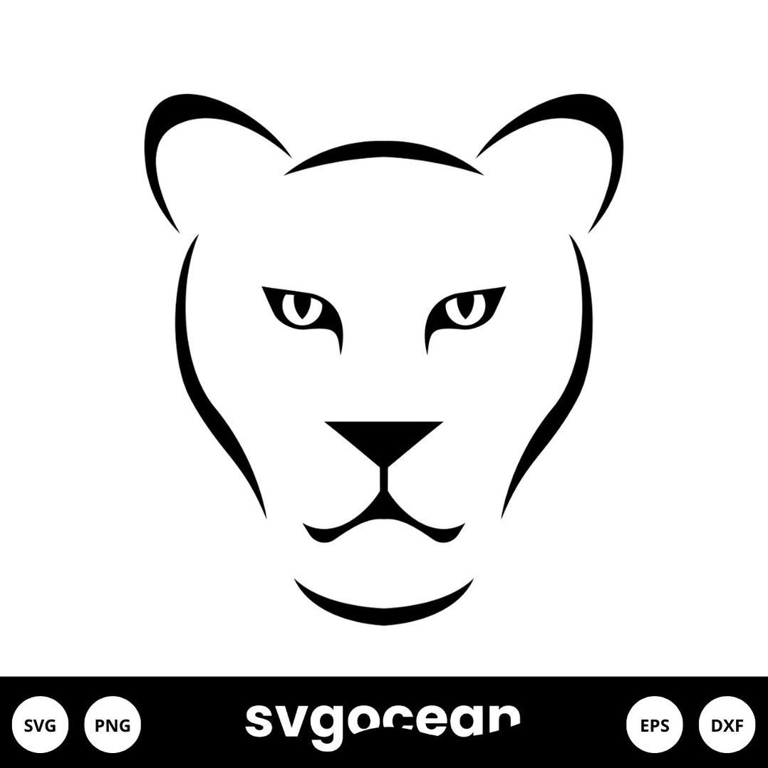 Lioness Svg vector for instant download - Svg Ocean — svgocean