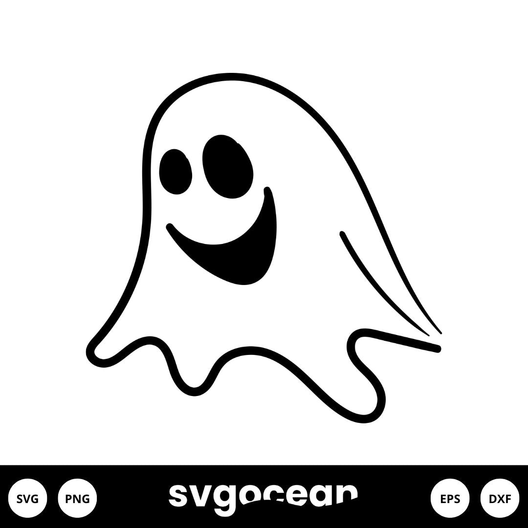 Halloween Ghost Svg vector for instant download - Svg Ocean — svgocean