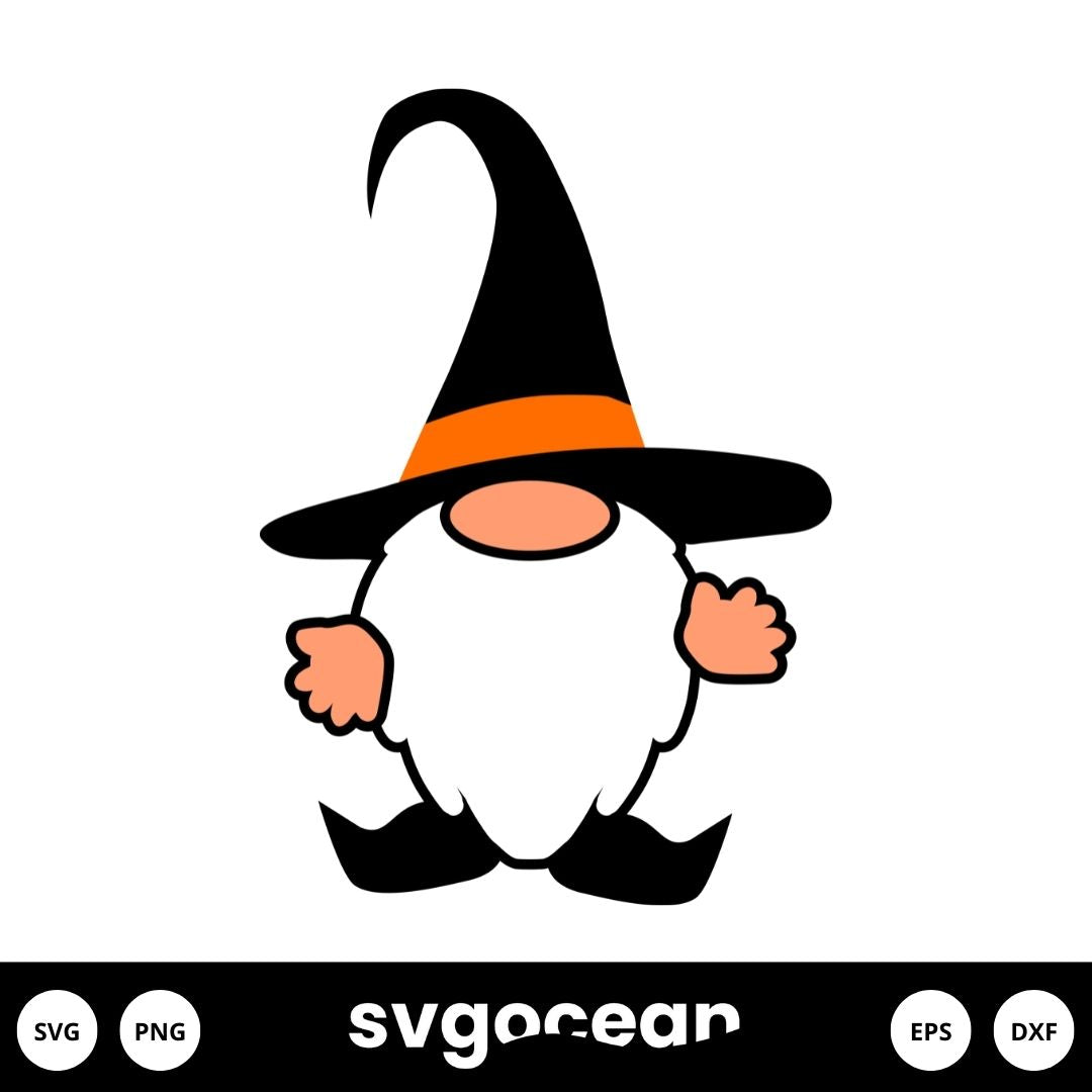 Halloween Gnome Svg vector for instant download - Svg Ocean — svgocean