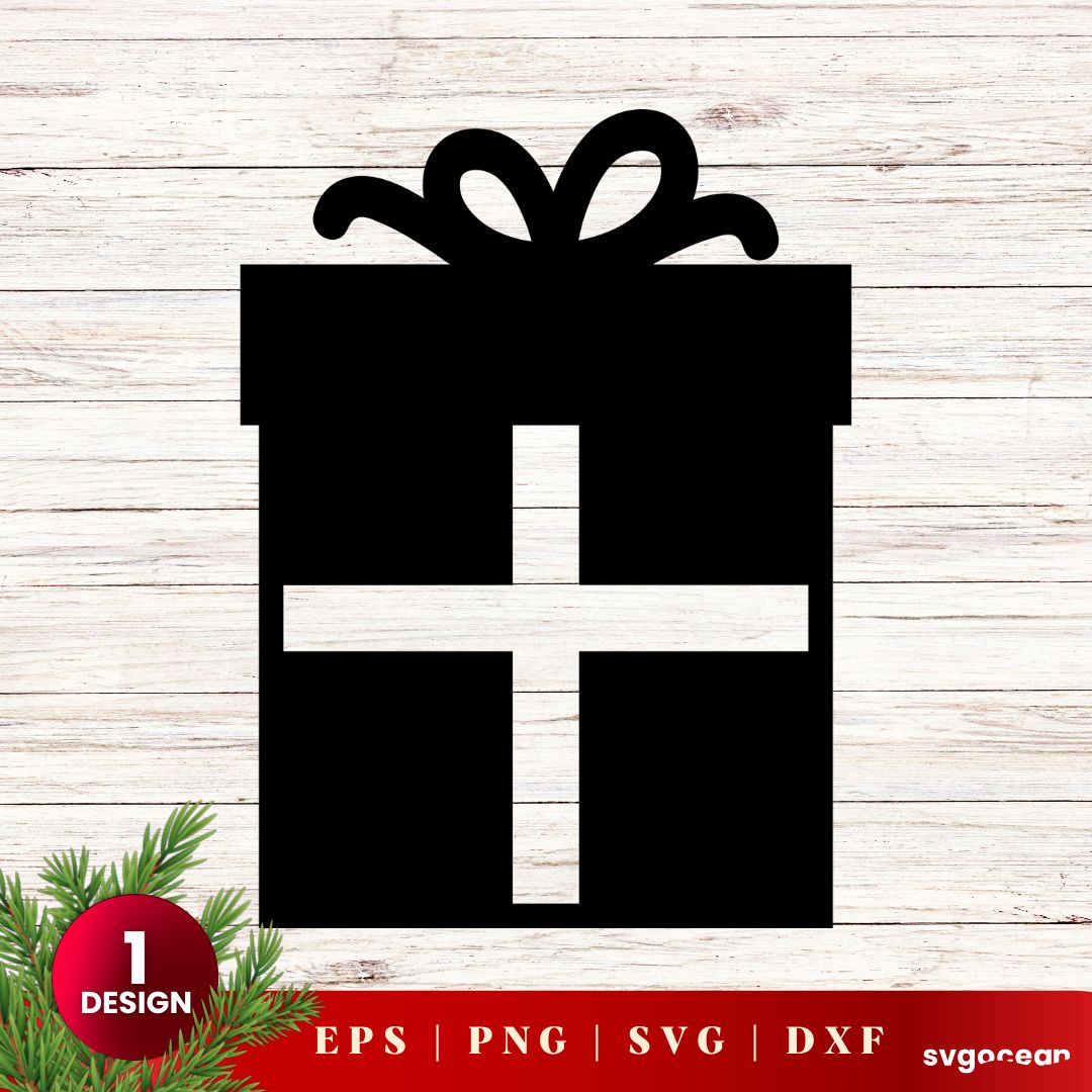 Christmas Present Svg vector for instant download - Svg Ocean — svgocean
