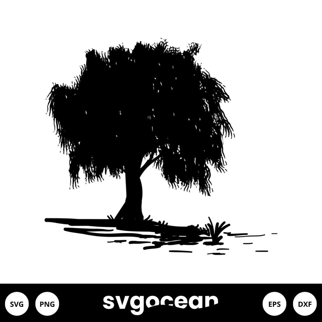 Willow Tree Svg vector for instant download - Svg Ocean — svgocean