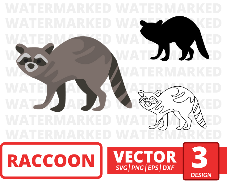 Raccoon SVG bundle vector for instant download - Svg Ocean — svgocean