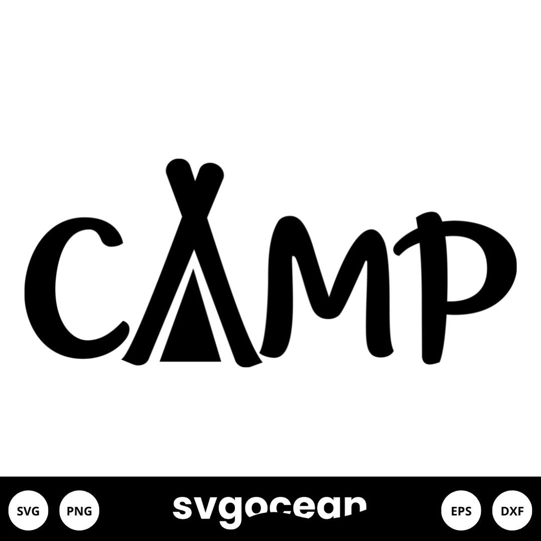 Camp Svg vector for instant download - Svg Ocean — svgocean