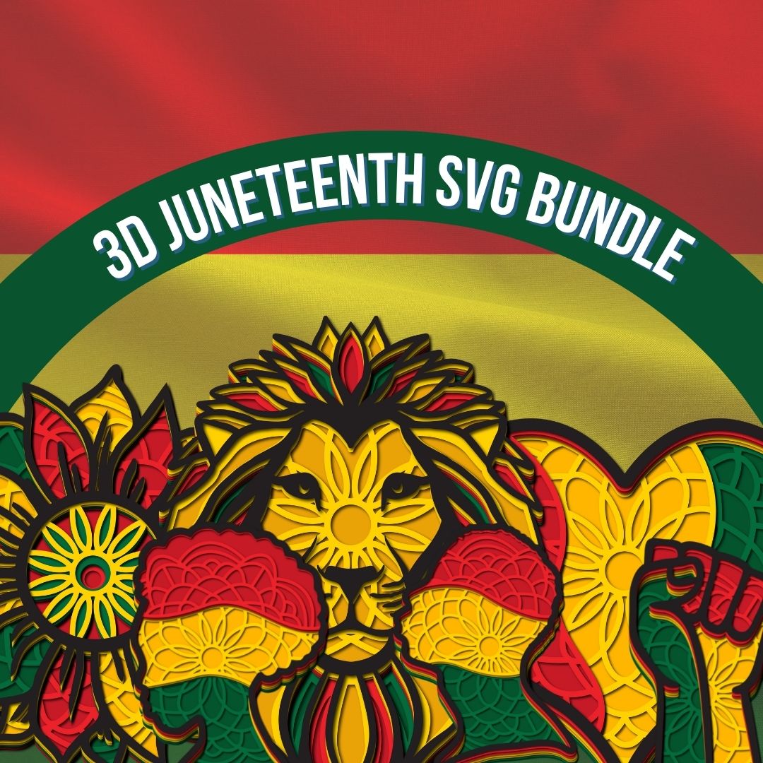 3D Juneteenth SVG Bundle vector for instant download - Svg Ocean — svgocean