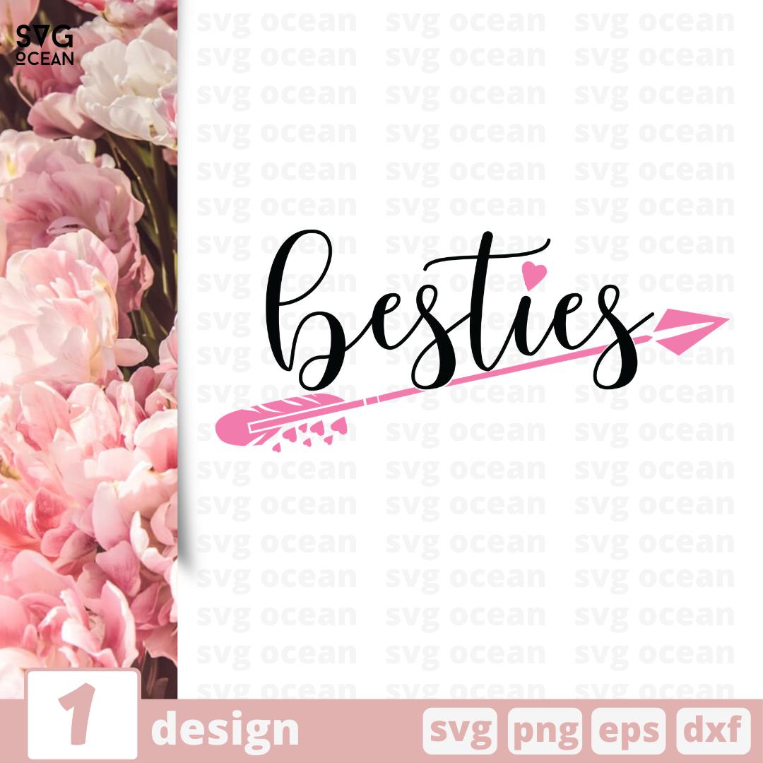 FREE Besties vector SVG file for cricut - Svg Ocean — svgocean