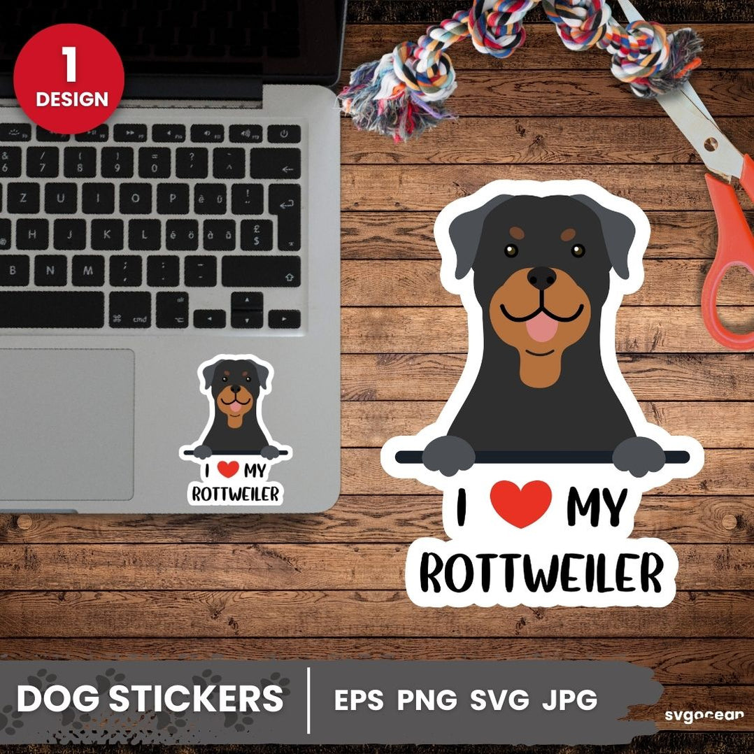 Dog Stickers SVG Bundle vector for instant download - Svg Ocean — svgocean