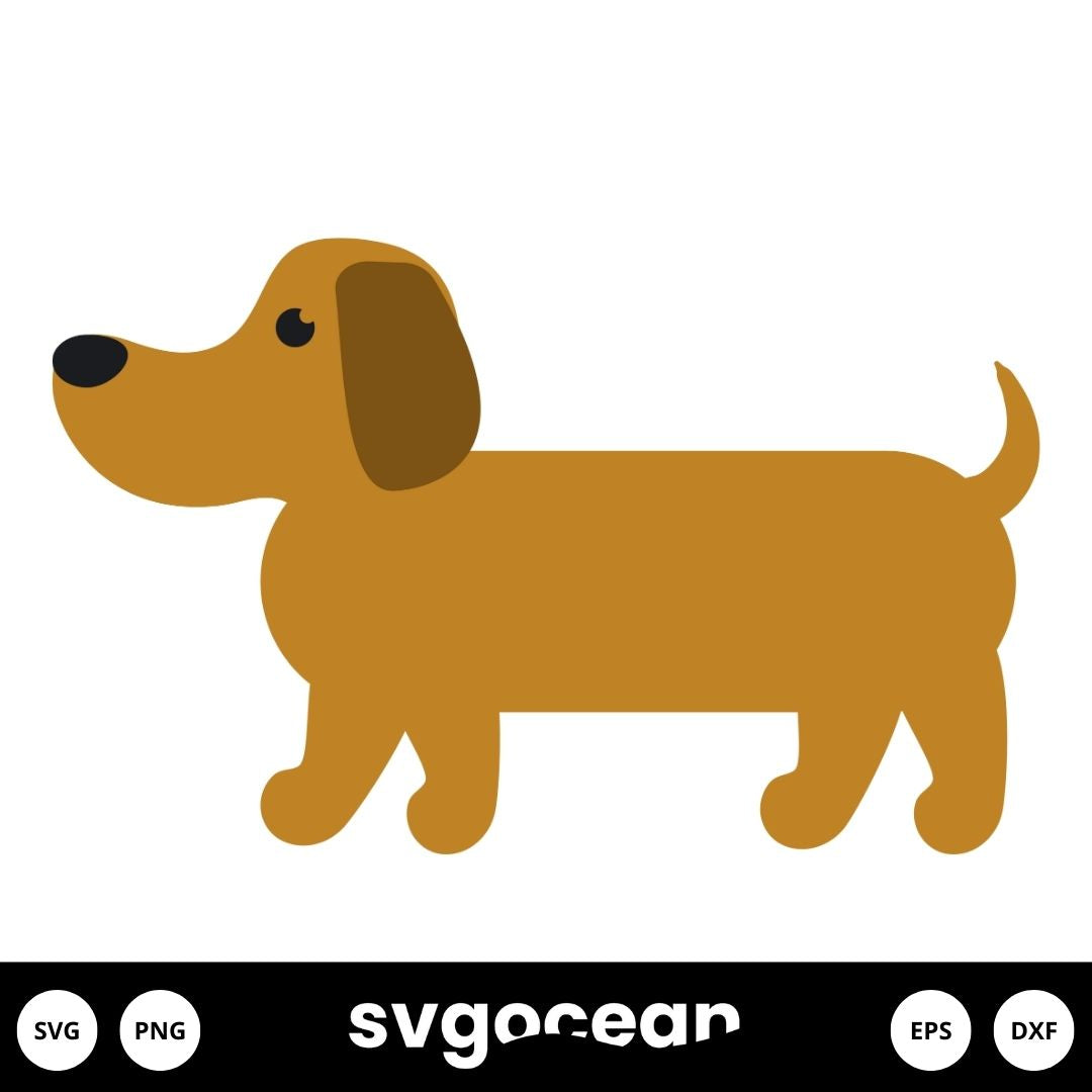 Wiener Dog Svg vector for instant download - Svg Ocean — svgocean