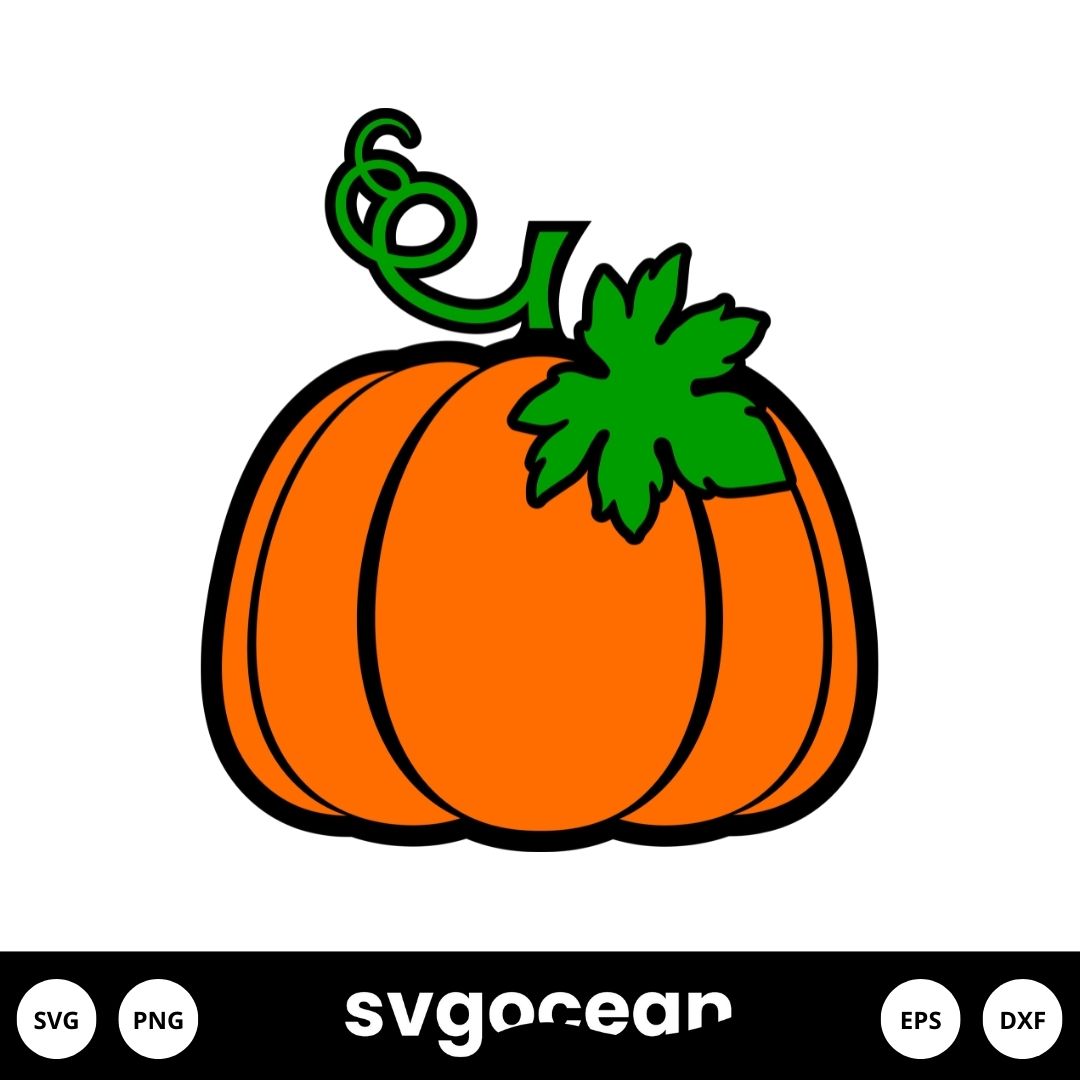 Svg Pumpkin vector for instant download - Svg Ocean — svgocean