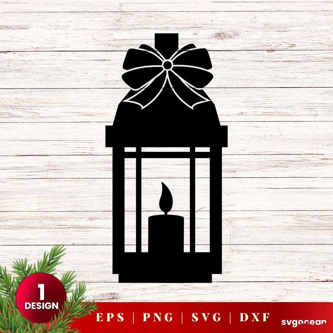 Christmas Lantern Svg vector for instant download - Svg Ocean — svgocean