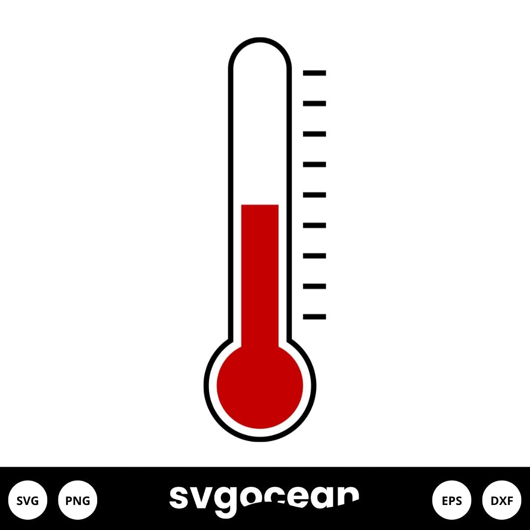 Thermometer Svg vector for instant download - Svg Ocean — svgocean