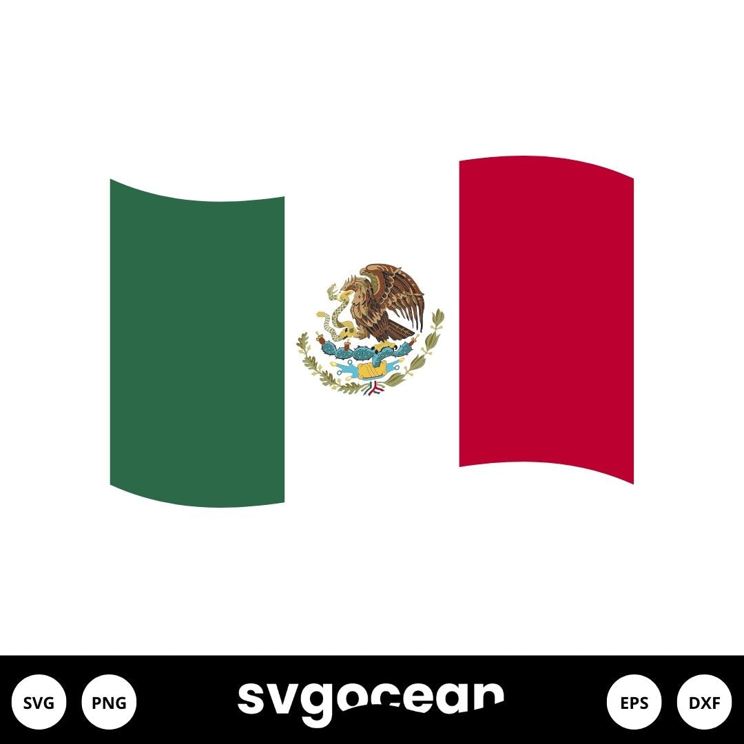 Mexican Flag Logo Svg