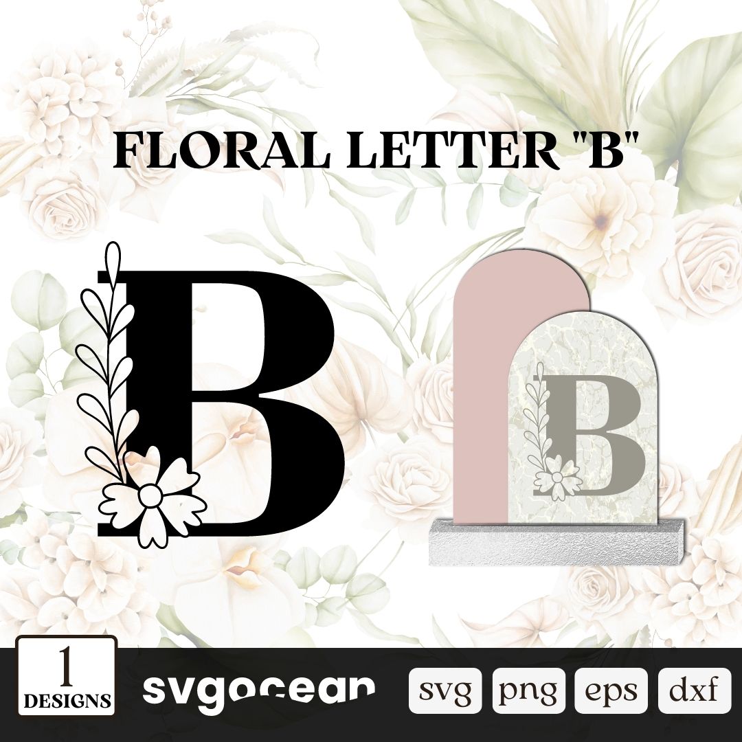 Wedding Letter B SVG vector for instant download - Svg Ocean — svgocean
