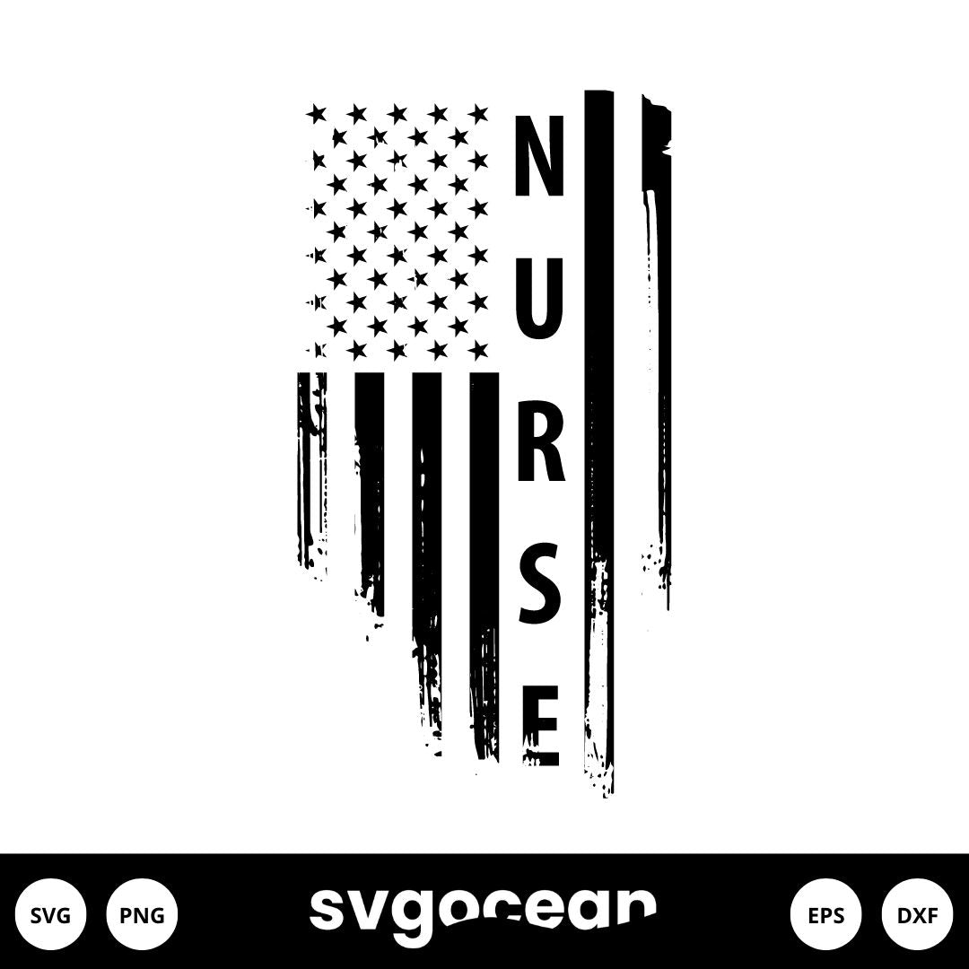 Nurse Flag SVG vector for instant download - Svg Ocean — svgocean