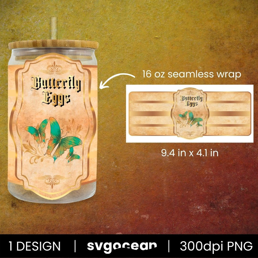 Butterfly Eggs Can Glass PNG vector for instant download - Svg Ocean ...