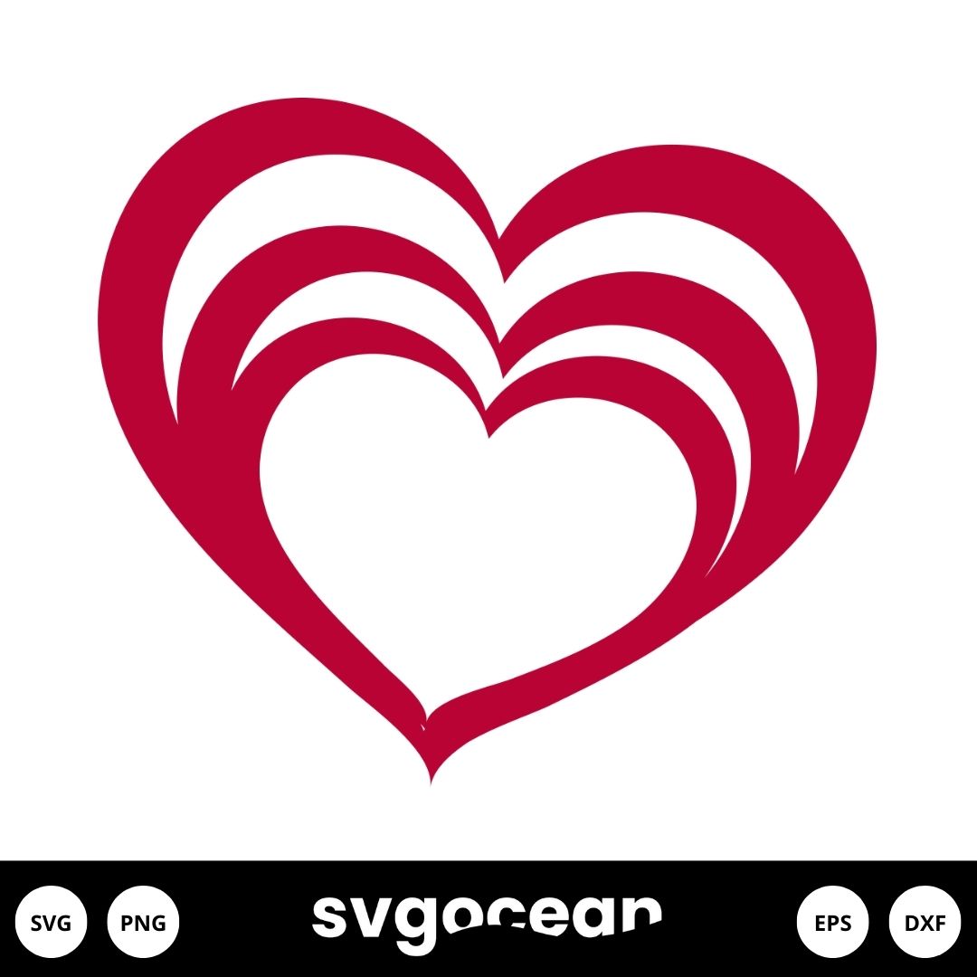 Free Hearts SVG vector for instant download - Svg Ocean — svgocean
