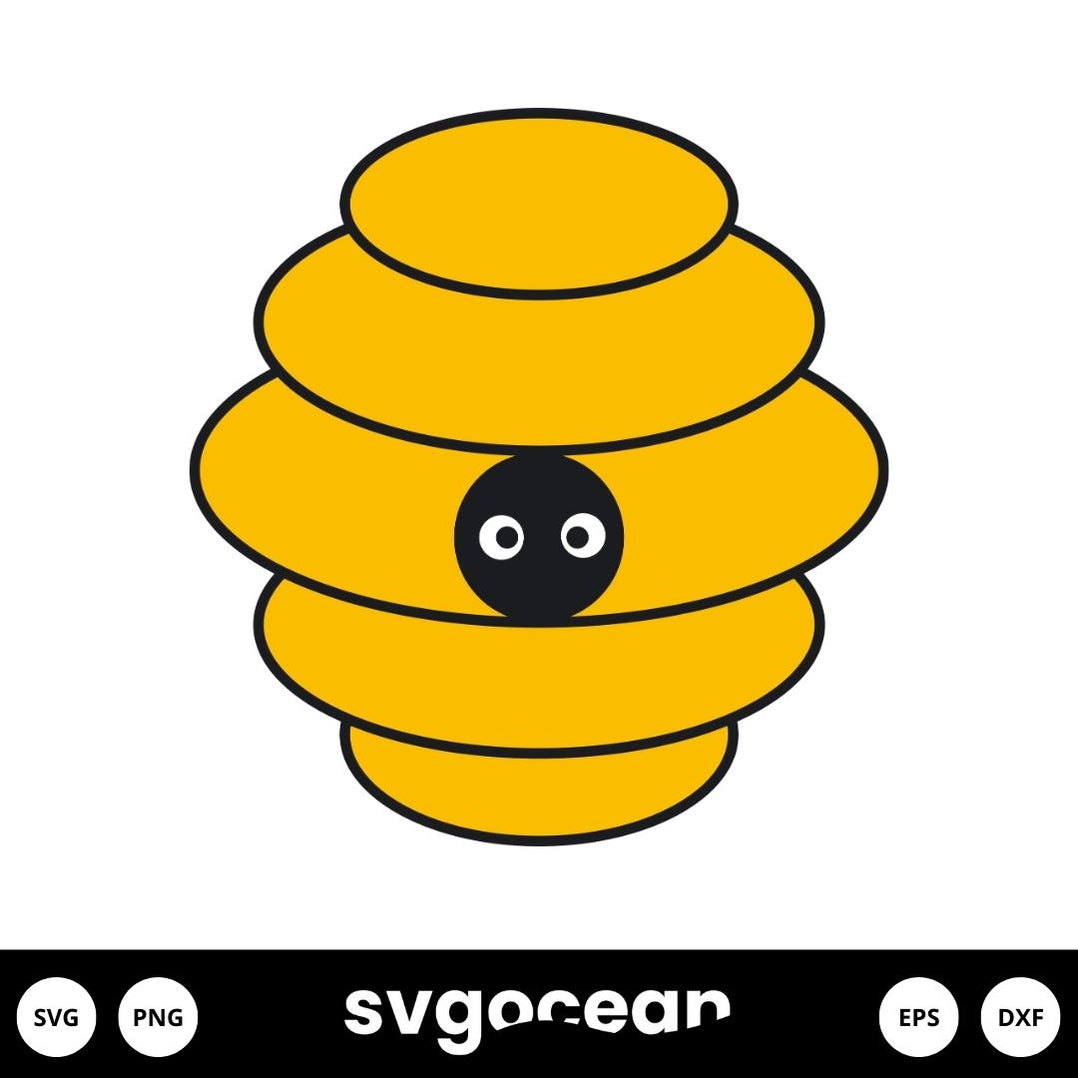 Beehive Svg vector for instant download - Svg Ocean — svgocean