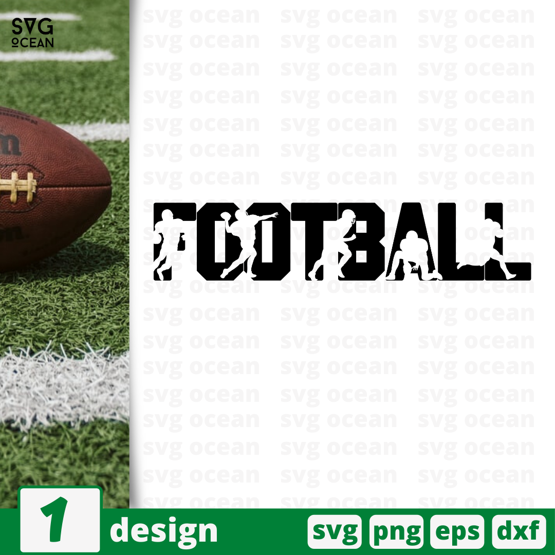 Football SVG bundle vector for instant download - Svg Ocean — svgocean