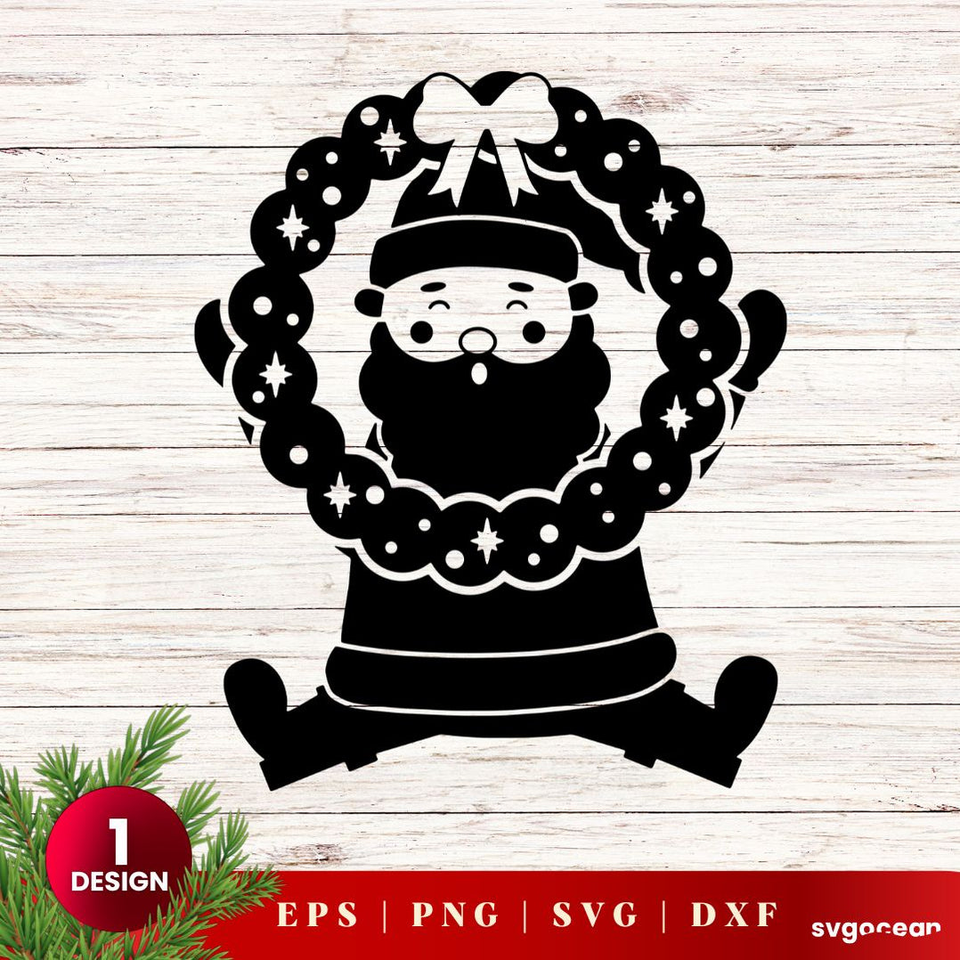 Santa Design vector for instant download - Svg Ocean — svgocean