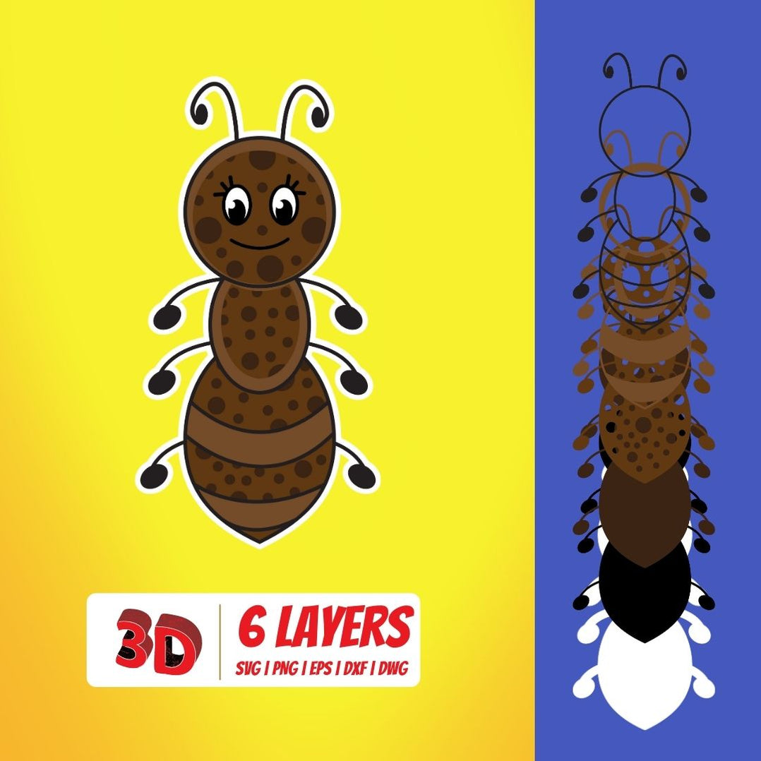 3D Layered Insects SVG Bundle vector for instant download - Svg Ocean ...