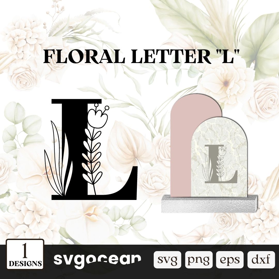 Wedding Letter L SVG vector for instant download - Svg Ocean — svgocean