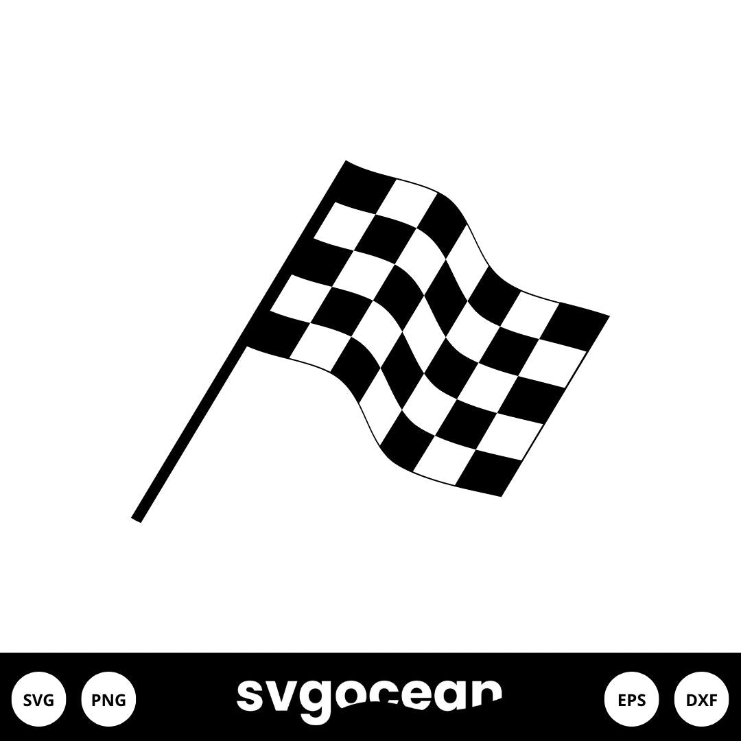 Racing Flag SVG vector for instant download - Svg Ocean — svgocean