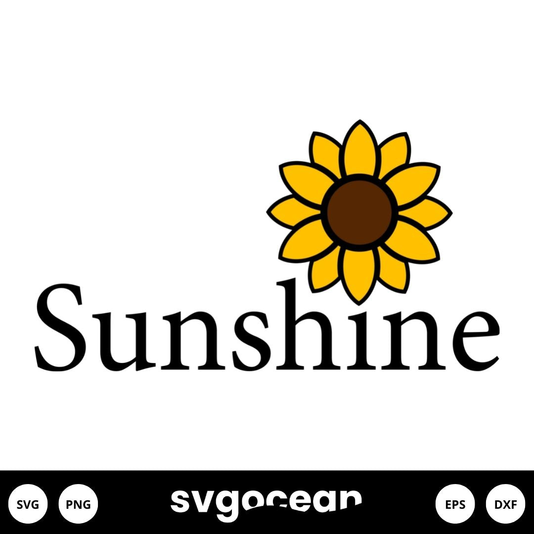 SVG Sunflower vector for instant download - Svg Ocean — svgocean