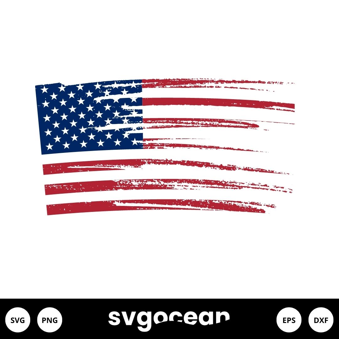 Rustic Flag SVG vector for instant download - Svg Ocean — svgocean