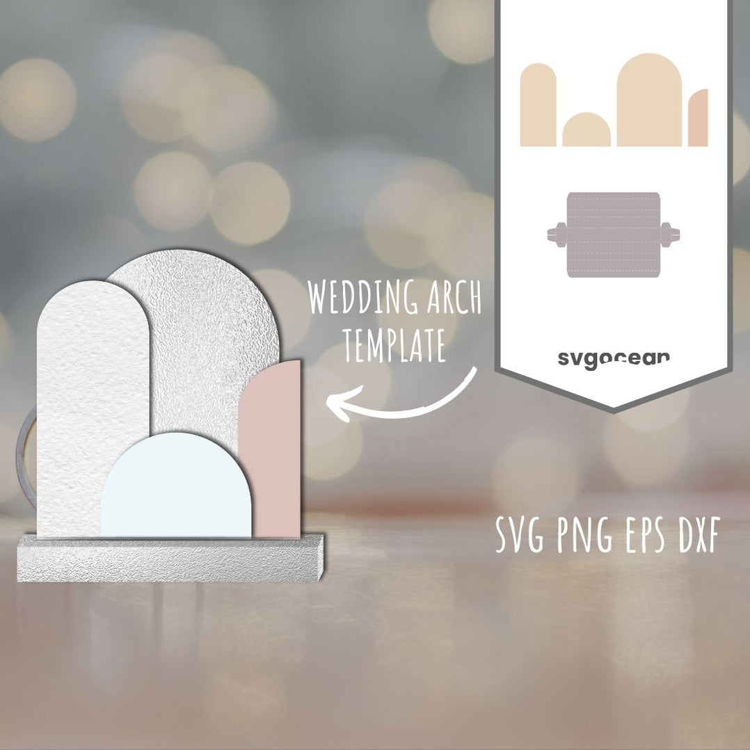 Wedding Arch Template SVG vector for instant download - Svg Ocean ...