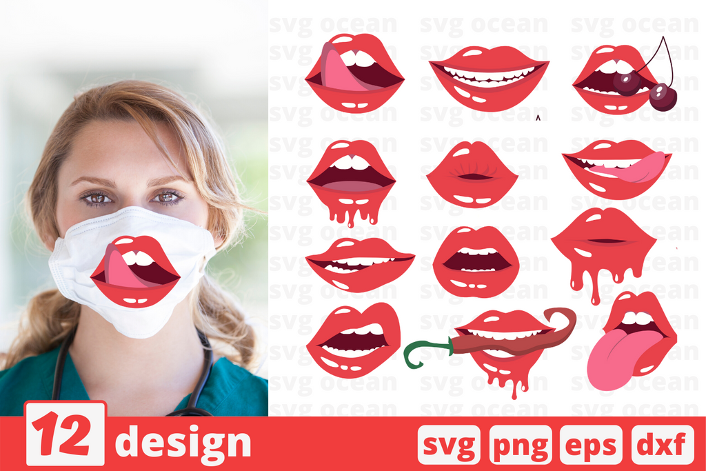 SVG Face Mask Patterns, Face Mask Design SVG | Free Mask SVG File ...