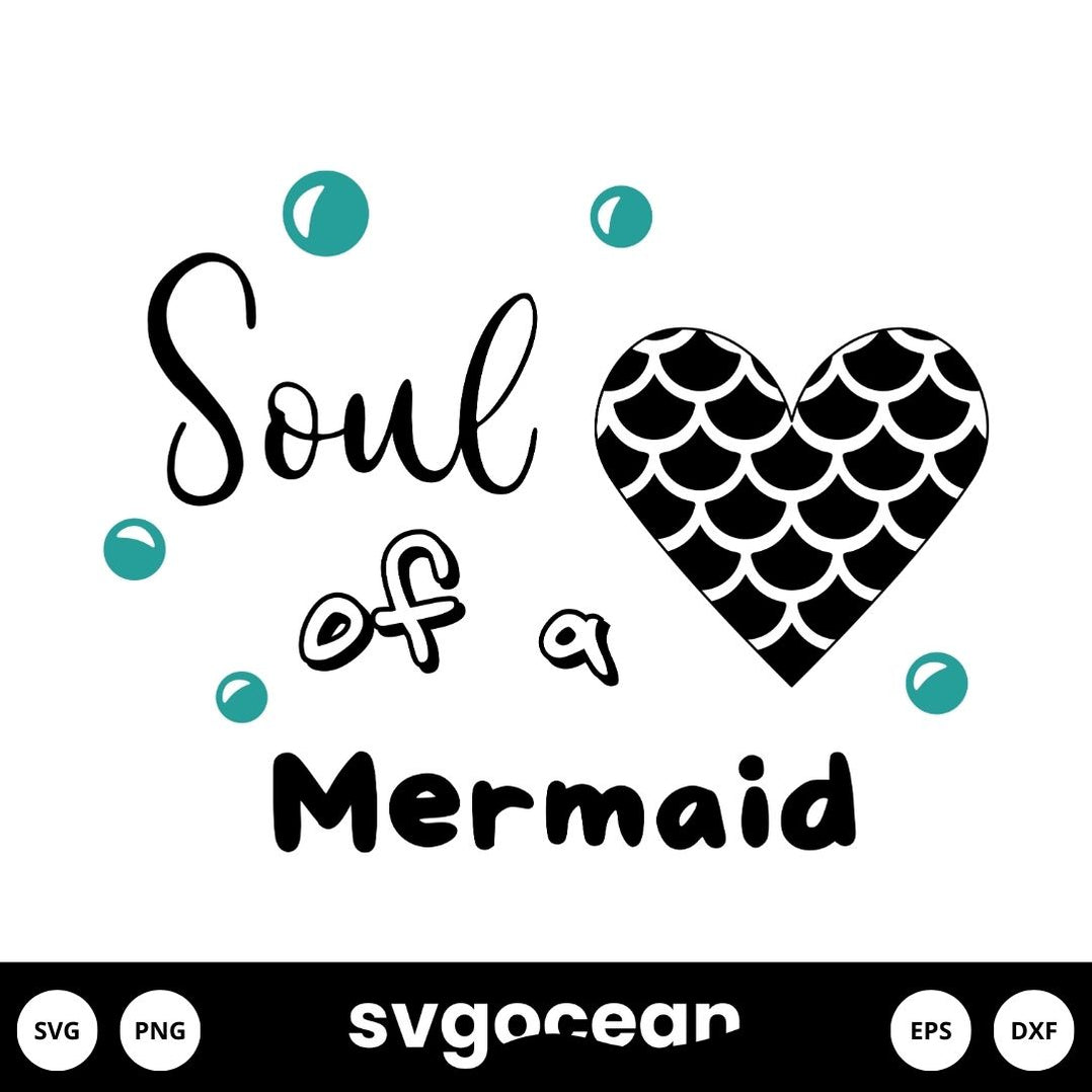 Mermaid Quote Svg vector for instant download - Svg Ocean — svgocean