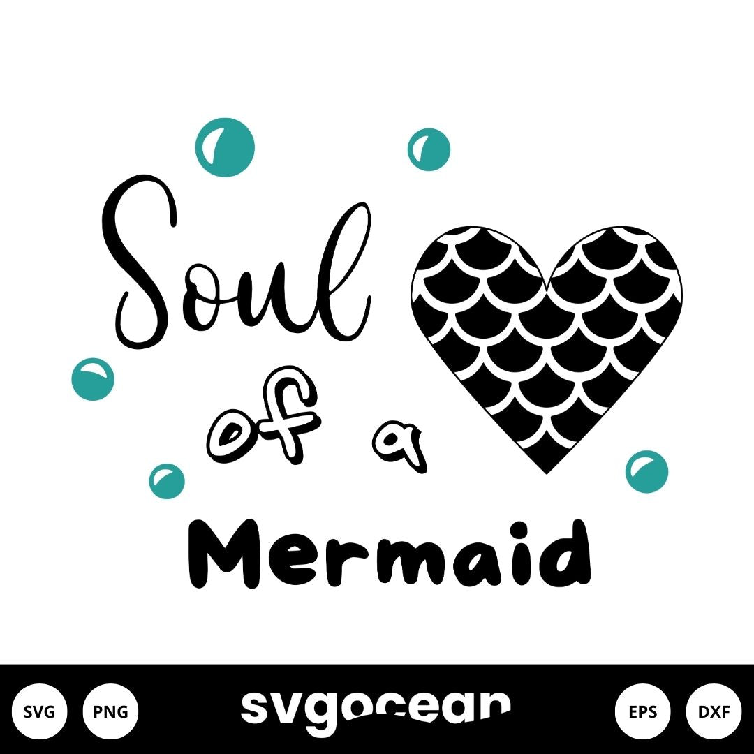 Mermaid Quote Svg vector for instant download - Svg Ocean — svgocean