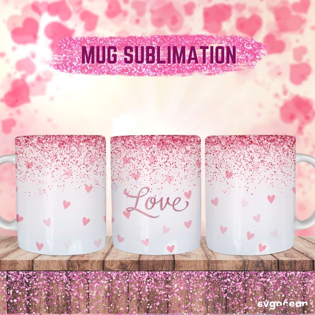 Glitter Sublimation Mug Design - Svg Ocean — svgocean
