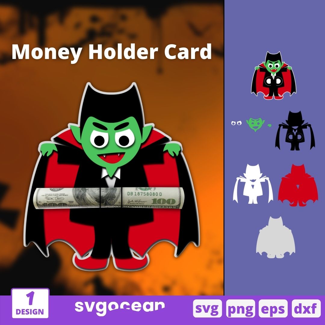 Vampire Money Holder Card Svg vector for instant download - Svg Ocean ...