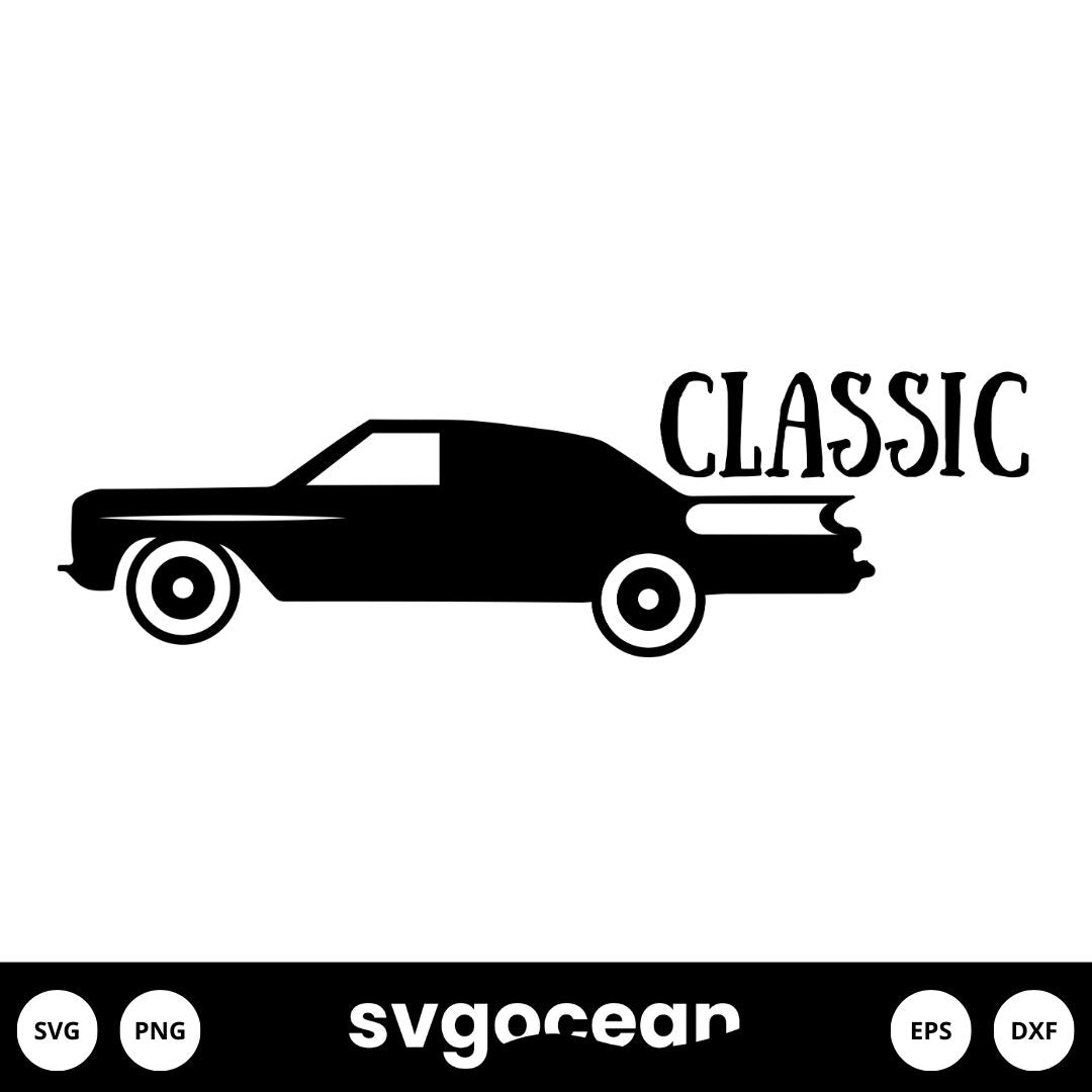 Classic Car Svg vector for instant download - Svg Ocean — svgocean